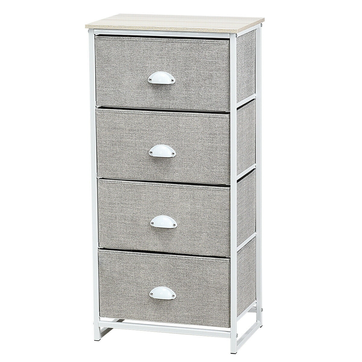 Click here for Gymax 4 Drawers Dresser Chest Storage Tower Side T... prices