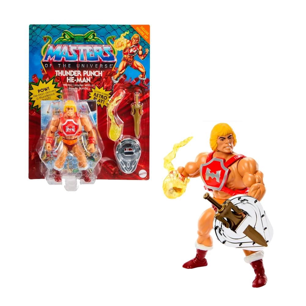 Figura de Acción Mattel Masters of the Universe Deluxe He-Man Punch ...