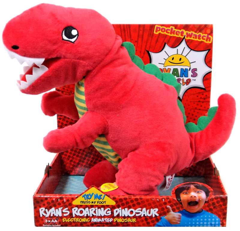 Ryan's World Ryan's Roaring Dinosaur Plush Figure (T-Rex) - Walmart.com