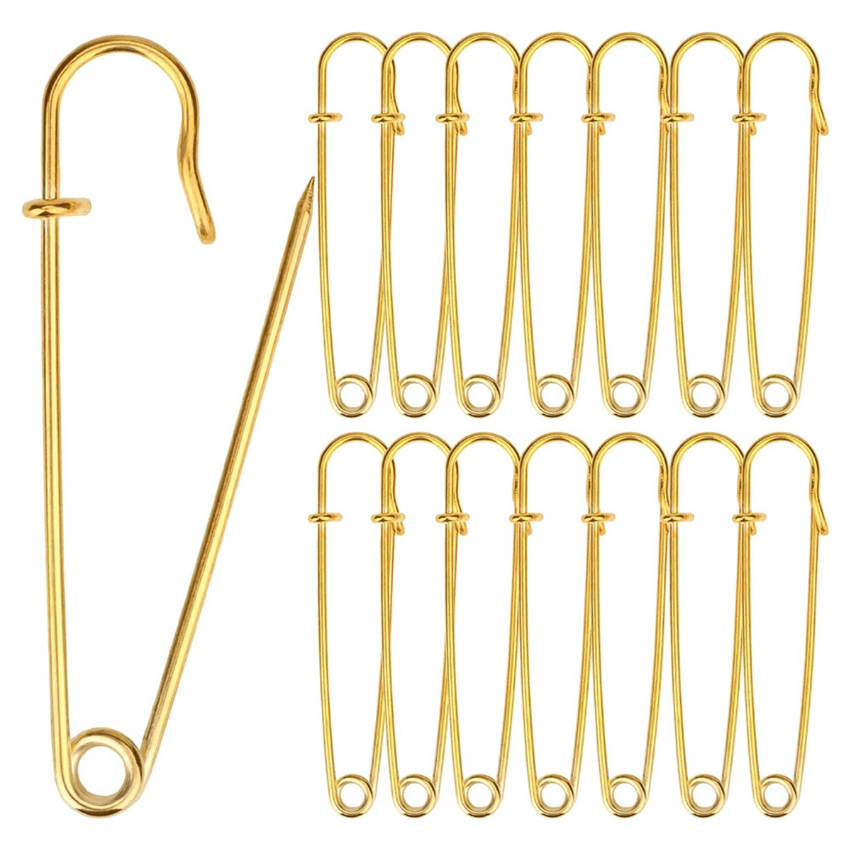 Click here for Unbranded 15pcs 4 Inch Extra-Large Safety Pins Lar... prices