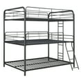 DEALTOPS Metal Triple Bunk Beds - Full Over Full Over Full - Walmart.com