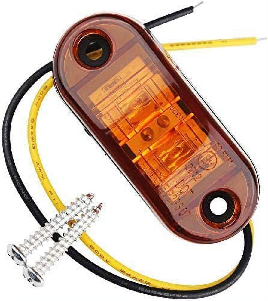LINLIN Side Marker LED Lights, 10PCS 2 LED Side Light Indicator Auto ...