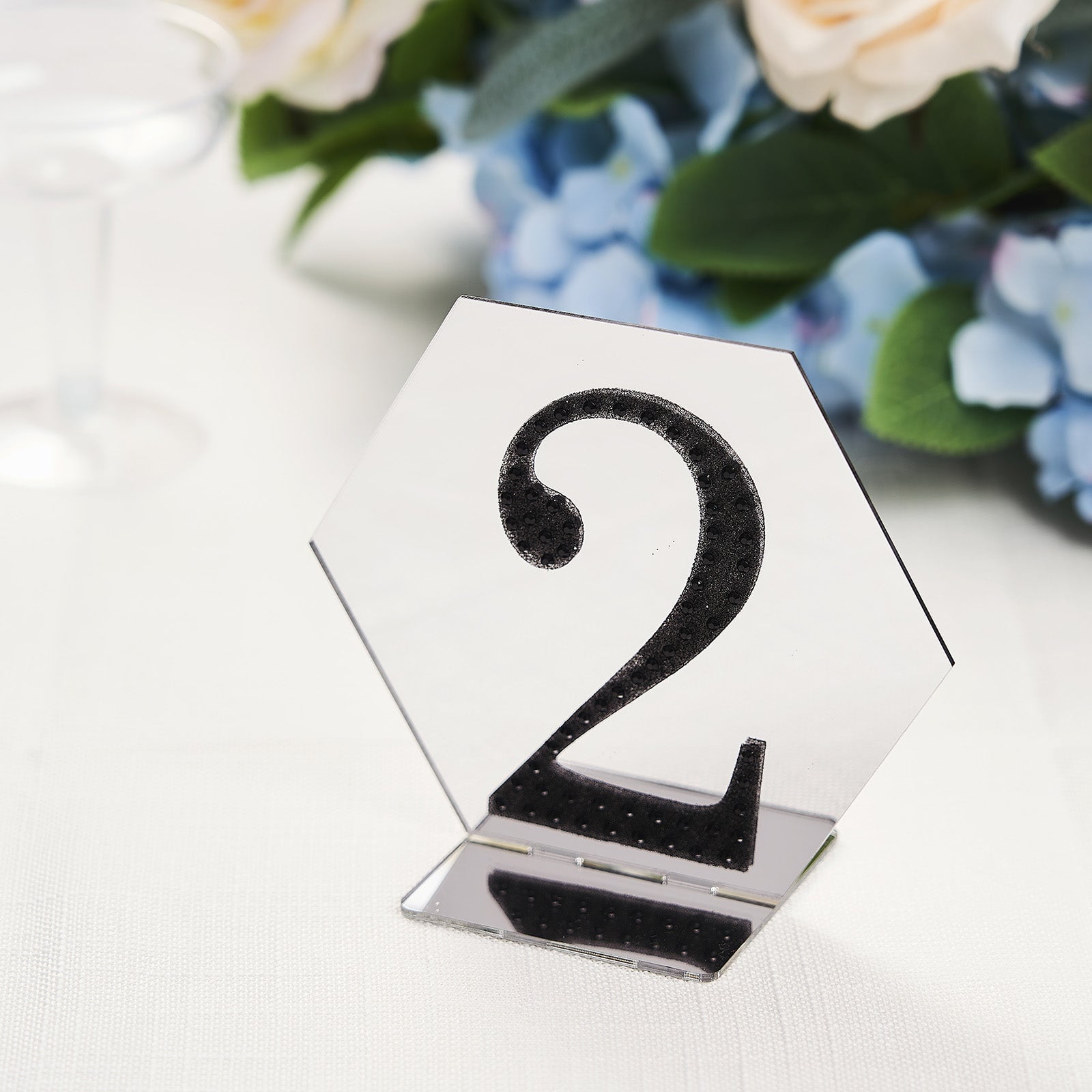 Efavormart 5 Pack 5" Silver Acrylic Wedding Table Number Stands ...