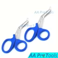 2 New Pairs 7 1/2" Emt Bandage Scissors Trauma Shears 7.5" Blue Utility ...