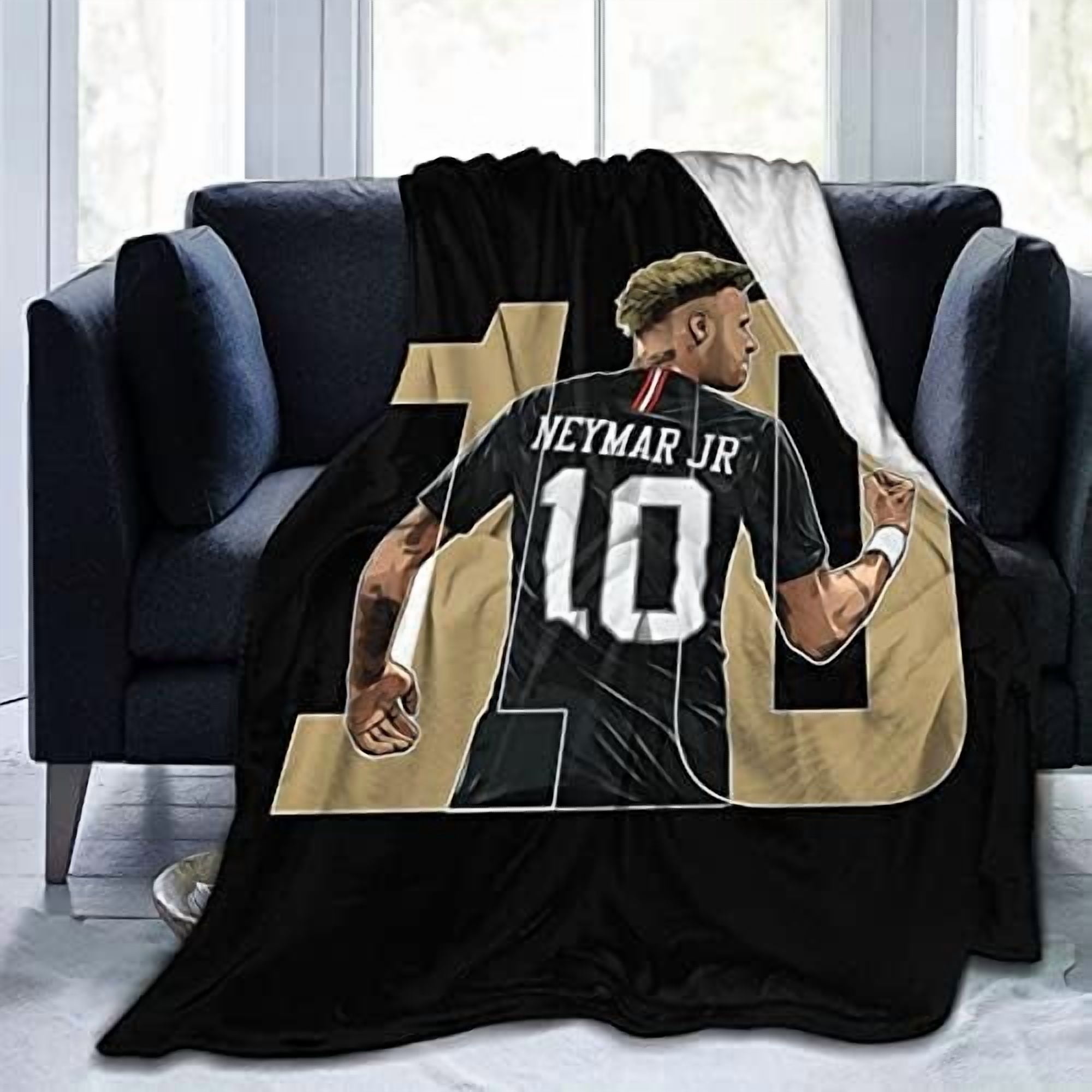 Click here for Neymar #10 Ultra-Soft Micro Travel Fleece Plush Bl... prices