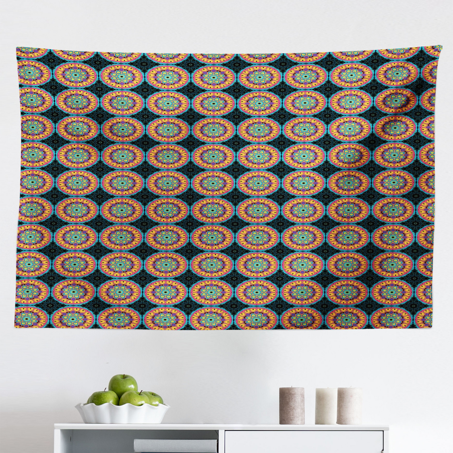 Abstract Tapestry, Continuous Pattern Vertical Narrow Stripes ...