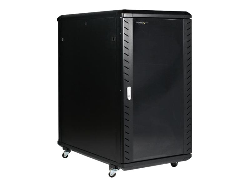 StarTech.com 22U Server Rack Cabinet with secure locking door - 4 Post ...