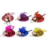 6 Pieces Chicken Hats for Hen Mini Hat Chicken Helmet Accessories ...