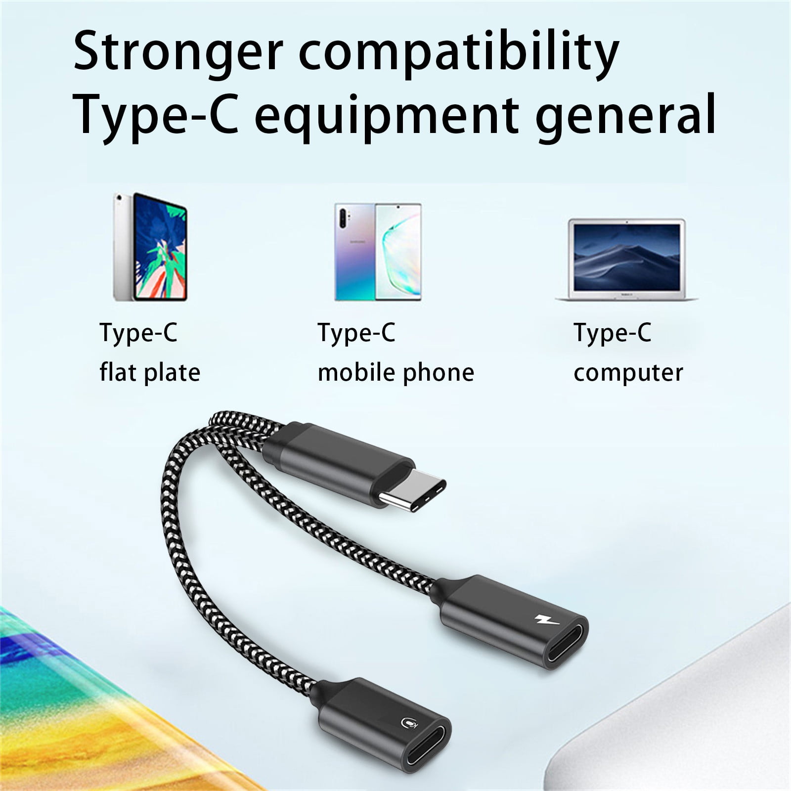 Click here for Edgergery 60w Fast Charging Type-C Splitter Headph... prices