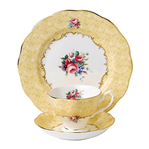 Royal Albert 100 Year Anniversary Collection 1990 3-Piece Tea Set, 8 ...