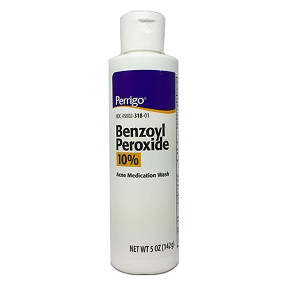 Perrigo Benzoyl Peroxide 10% Acne Medication Face Wash, 5 Fl. Oz ...