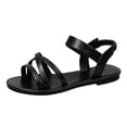 2026 New Women's Casual Flat Sandals,Fashion Braided Criss Cross Strap ...