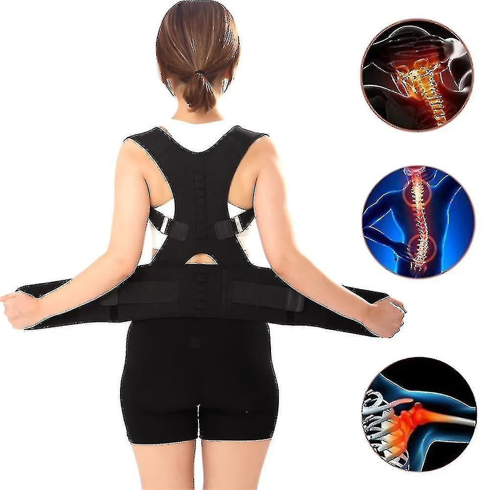 Back Support Brace Posture Corrector Strap Waist Spine Brace Posture ...