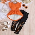 BOBOGOJP Toddler Girl Clothes Kid Fall Outfit Ruffle Sleeve Shirt Top ...