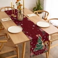 Christmas Reindeer Table Runner 90 Inches Long Farmhouse Dress Scarves ...