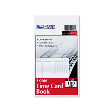 Acroprint Time Card for Es1000 Electronic Totalizing Payroll Recorder ...