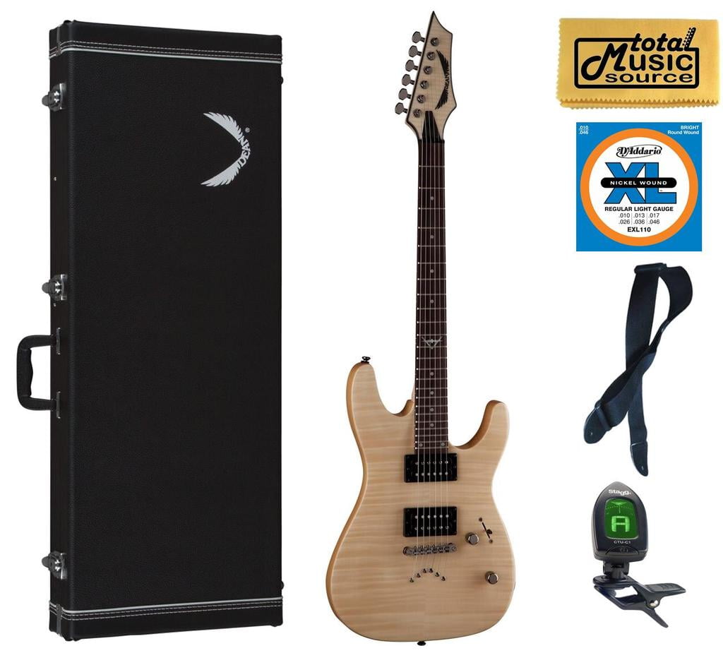 Dean C350 GN HSPACK Custom 350 Electric Guitar, Gloss Natural Case ...