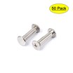 Uxcell 5mmx35mm Nickel Plated Binding Chicago Screw Post for Album ...