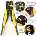 Self Adjusting Wire Stripper Cable Cutter Electricians Crimping Tool, 3 ...
