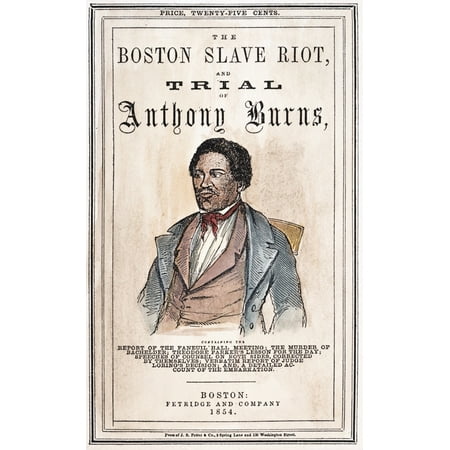 Slave: Fugitive Law, 1854. /Ncover Of A Pamphlet Telling Of The Trial Of Anthony Burns (1834 ...