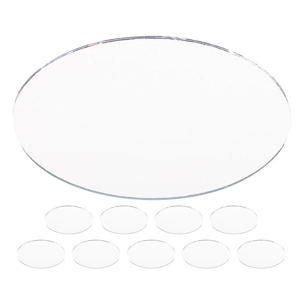 Click here for Hydreachca 10pcs Oval Lens Glass Mirror Sheet Craf... prices