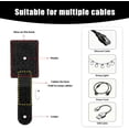 100-pack hook-loop cable ties, reusable self-adhesive cable ties ...
