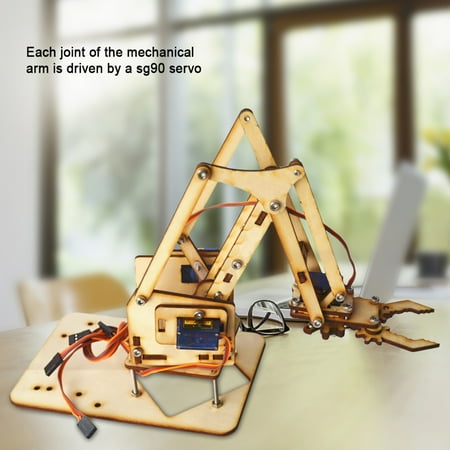 Sg90 Servo Robotic Arm Kit, DIY Robotic Arm Kit Robot Mechanical Arm, Robot Claw For SNAM1500 ...
