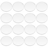 80 Pcs Black Circles Acrylic Sheet 1 inch Circular Miniature Bases ...