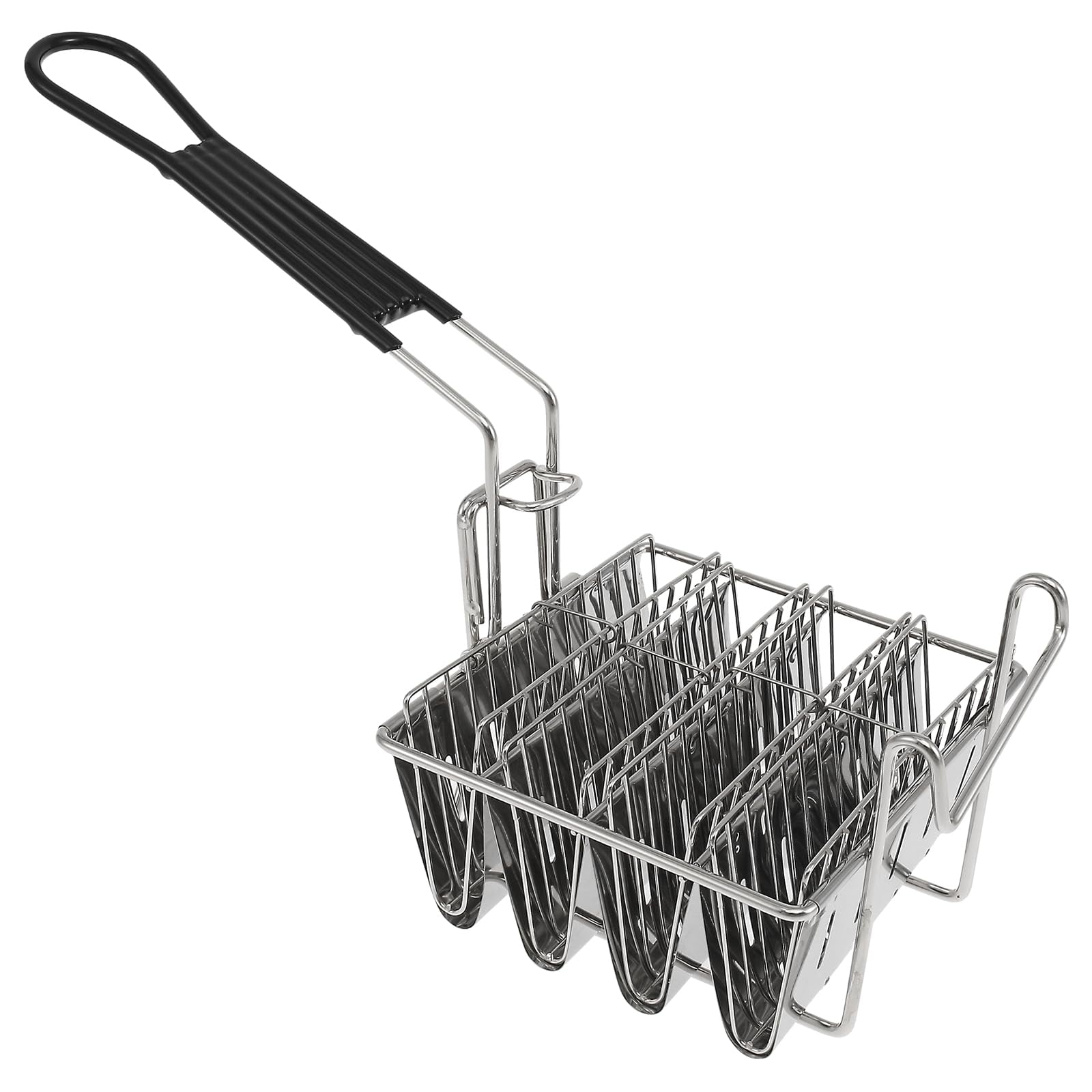 Taco Fryer Basket Taco Shells Mold for Frying, 4 Shells Stainless Steel ...