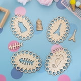 Cheers.US Wooden Thread Keeper, Wood Chips Handmade 18 Holes Wood ...