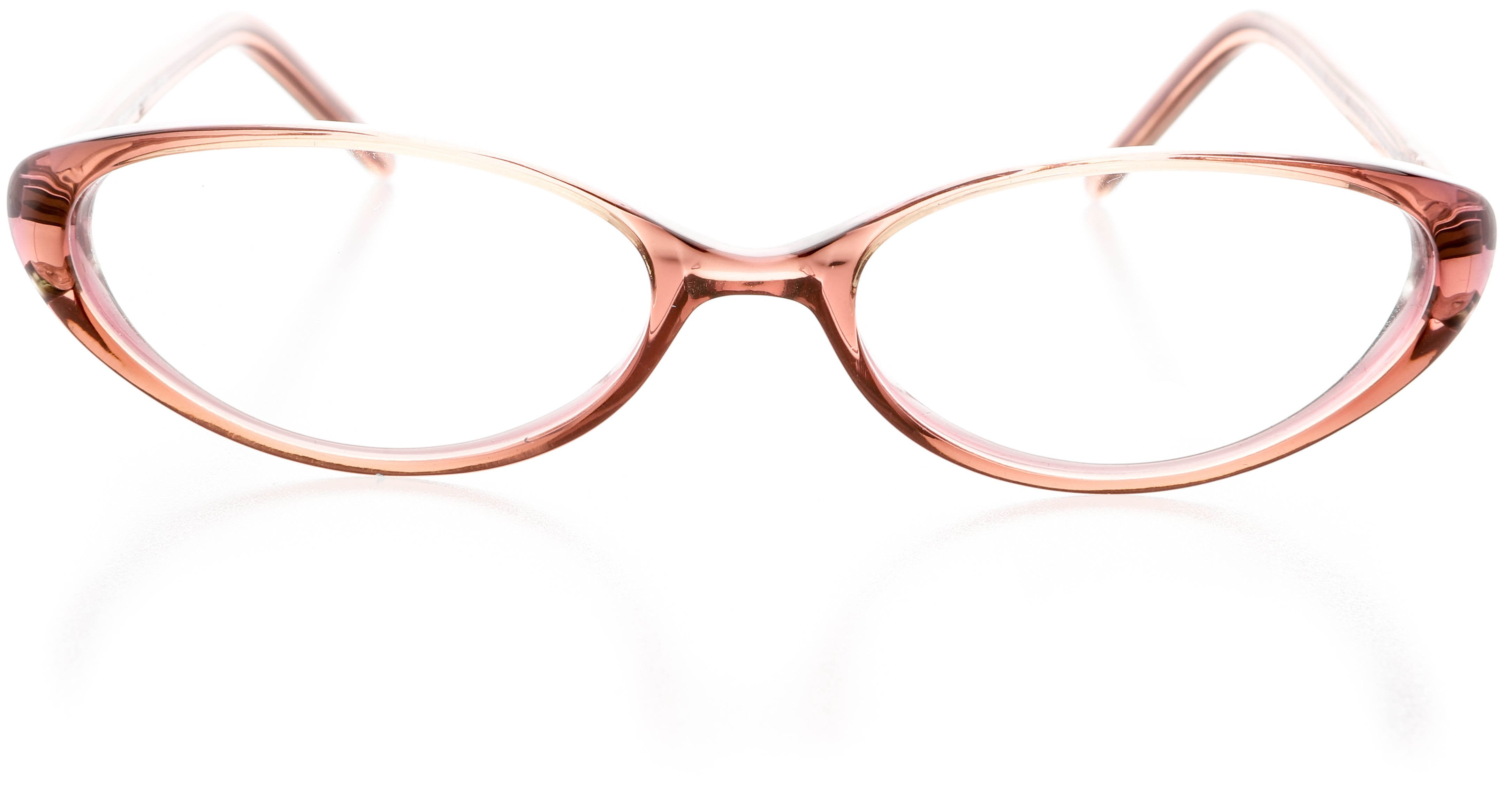 Womens Optical Eyewear - Oval Shape, Plastic Full Rim, Olive Brown ...