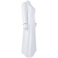 Frostluinai Clergy Robe for Women Long Sleeve Stand Collar Clergy ...