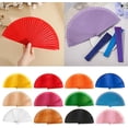 Elegant Fan Classical Vintage Wooden Hand Fan Spanish Solid Color Fan ...