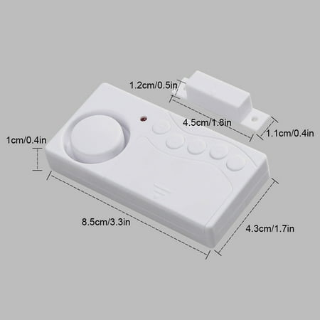 Wireless Door Sensor Bedroom Window Alarms Office Warehouse Store Hotel ...