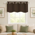 Amay Polyester Grommet Valance Blackout Curtain for Kitchen Windows ...