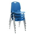 Learniture Academic School Stack Chair -Brilliant Blue (4 Pack ...