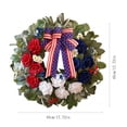 Blue Party Decorations Front Door Hanging Decor, Artificial Red White ...