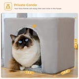 PAWZ Road 28" Small Cat Tree Tower Cat Condo with Perch Cat Scratching ...