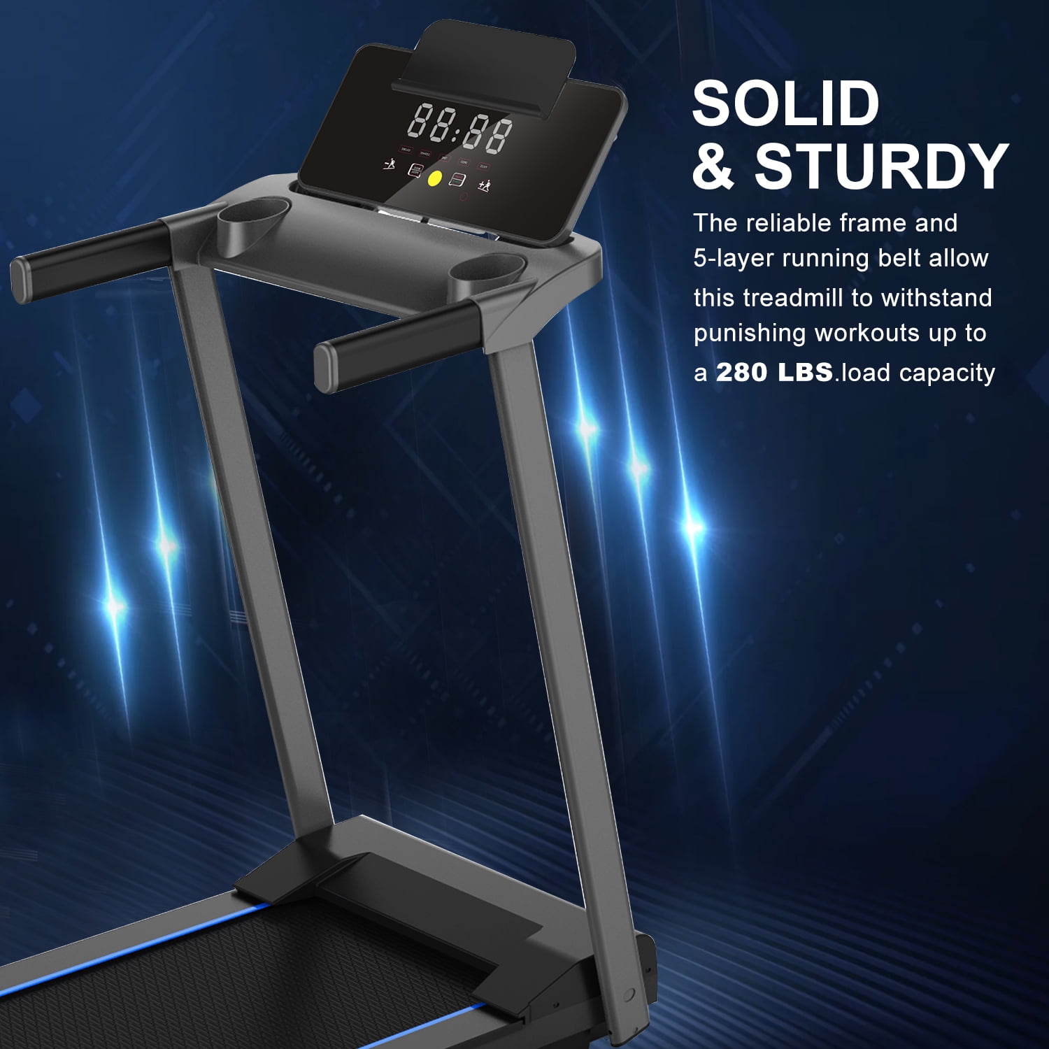 Buy Best HIIT Treadmills for Beginner, Treadmill 12 Preset Training ...