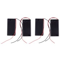 4pcs 2 X AA 3V Battery Holder Case Box Slot Wired on/OFF Switch W Cover ...