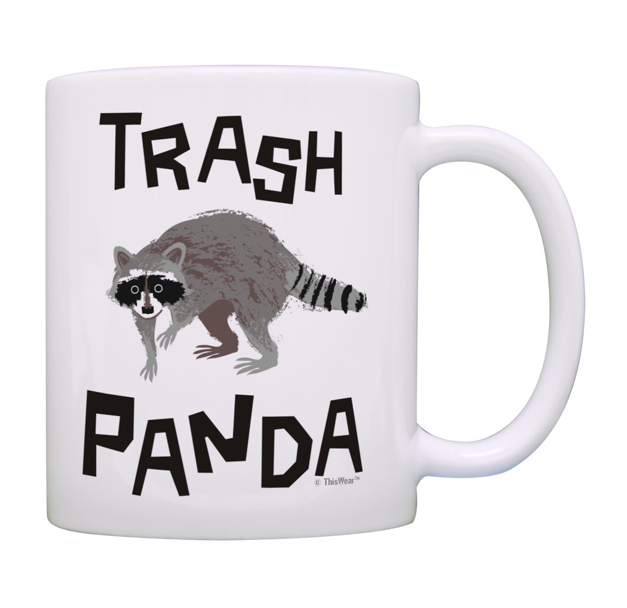ThisWear Raccoon Themed Gifts Trash Panda Mug Funny Animal Themed Gifts ...
