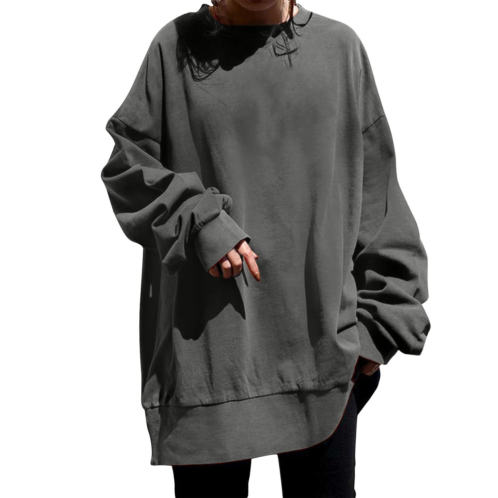 Click here for Timegard Sweatshirts For Women Plus Size Crewneck... prices