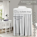 Dorm Bed Skirt - 100% Microfiber College Dorm Bed Skirt White Solid, 36 ...