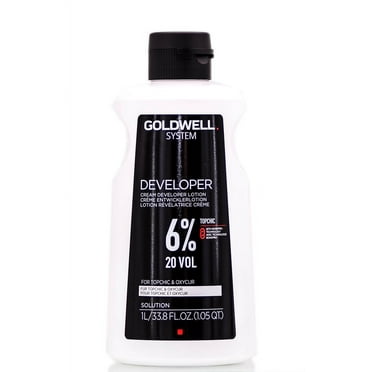 Goldwell Topchic Permanent Hair Color Developer Lotion, 20 Volume 6% ...