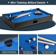 RayChee 27in Mini Pool Table Set, Tabletop Portable Billiards Game w ...