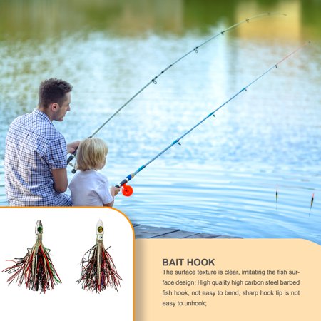 Bait Hook Seawater Realistic Vivivd Reusable Wire Soft Bionic Trolling ...