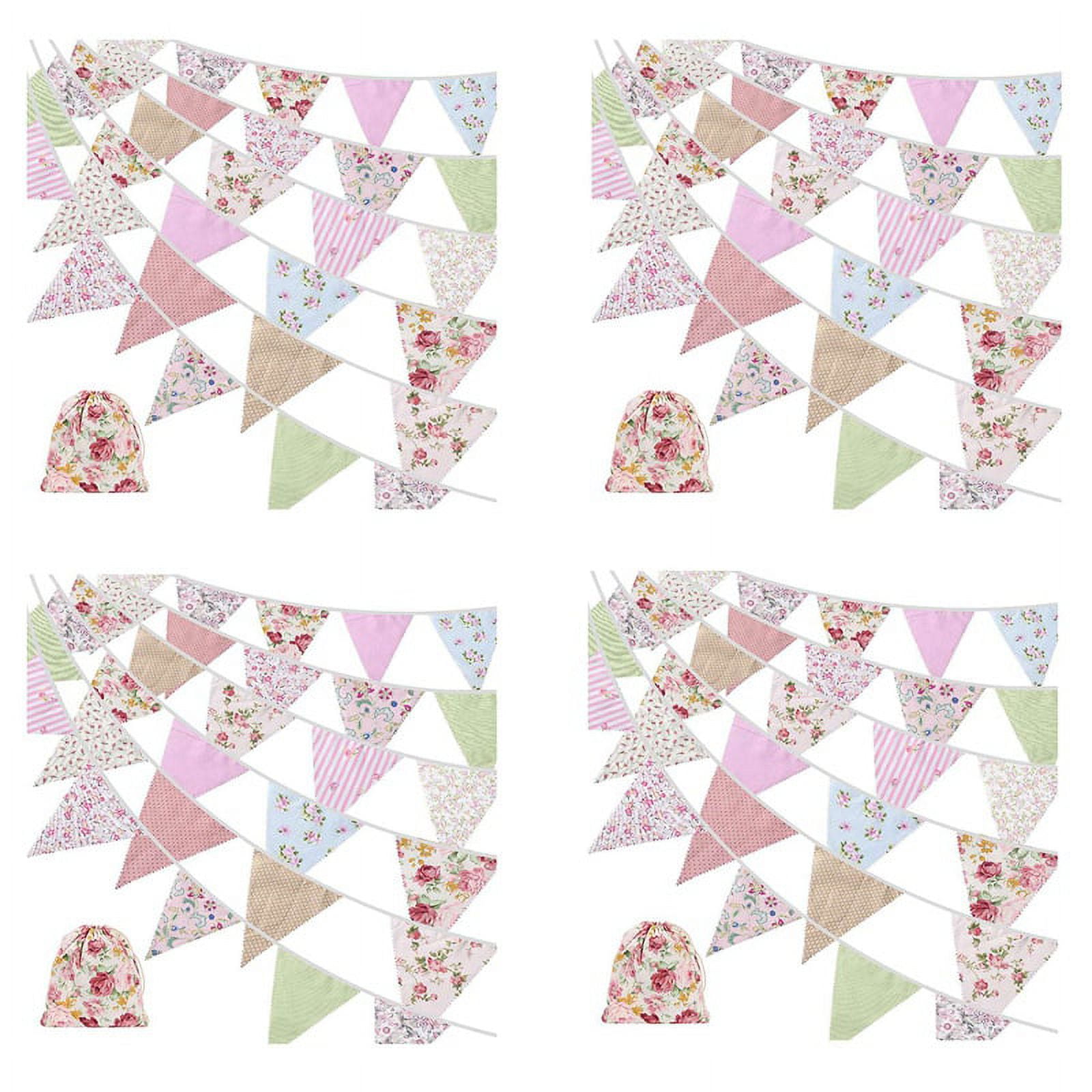 Click here for Unbranded 4x 40ft Fabric Bunting  42pcs Outdoor Bu... prices