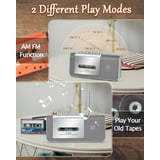 Jazmm Mini Cassette Recorder Player, Portable, Retro Design, AM/FM ...