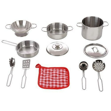 Just Like Home Stainless Steel Cookware Playset - Silver | Walmart Canada