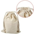 EECOO Cotton Storage Bags,Household Plain Cotton Drawstring Storage ...